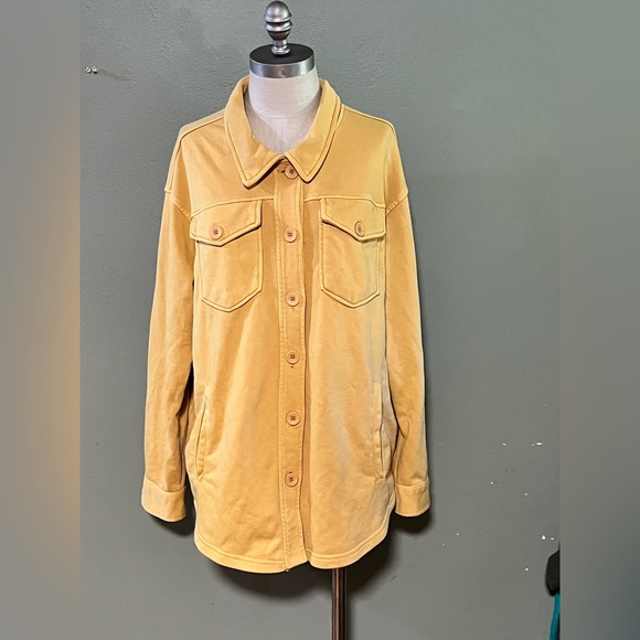 bagatelle | Jackets & Coats | Brand New Mustard Yellow Shirt Jacket Sz ...